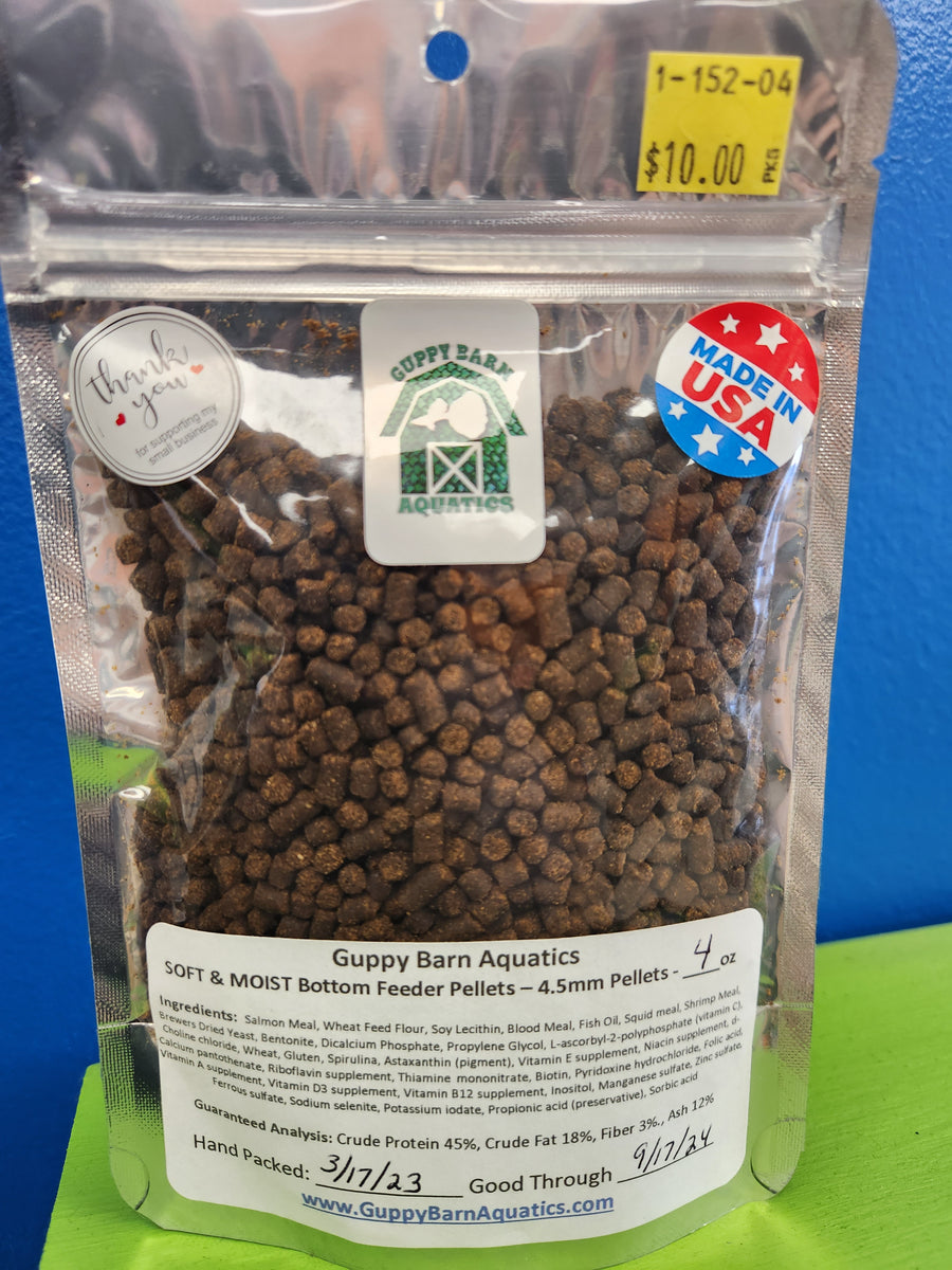 Alpha & Omega - SOFT Pellet Bottom Feeder Food - 4.5mm Pellets